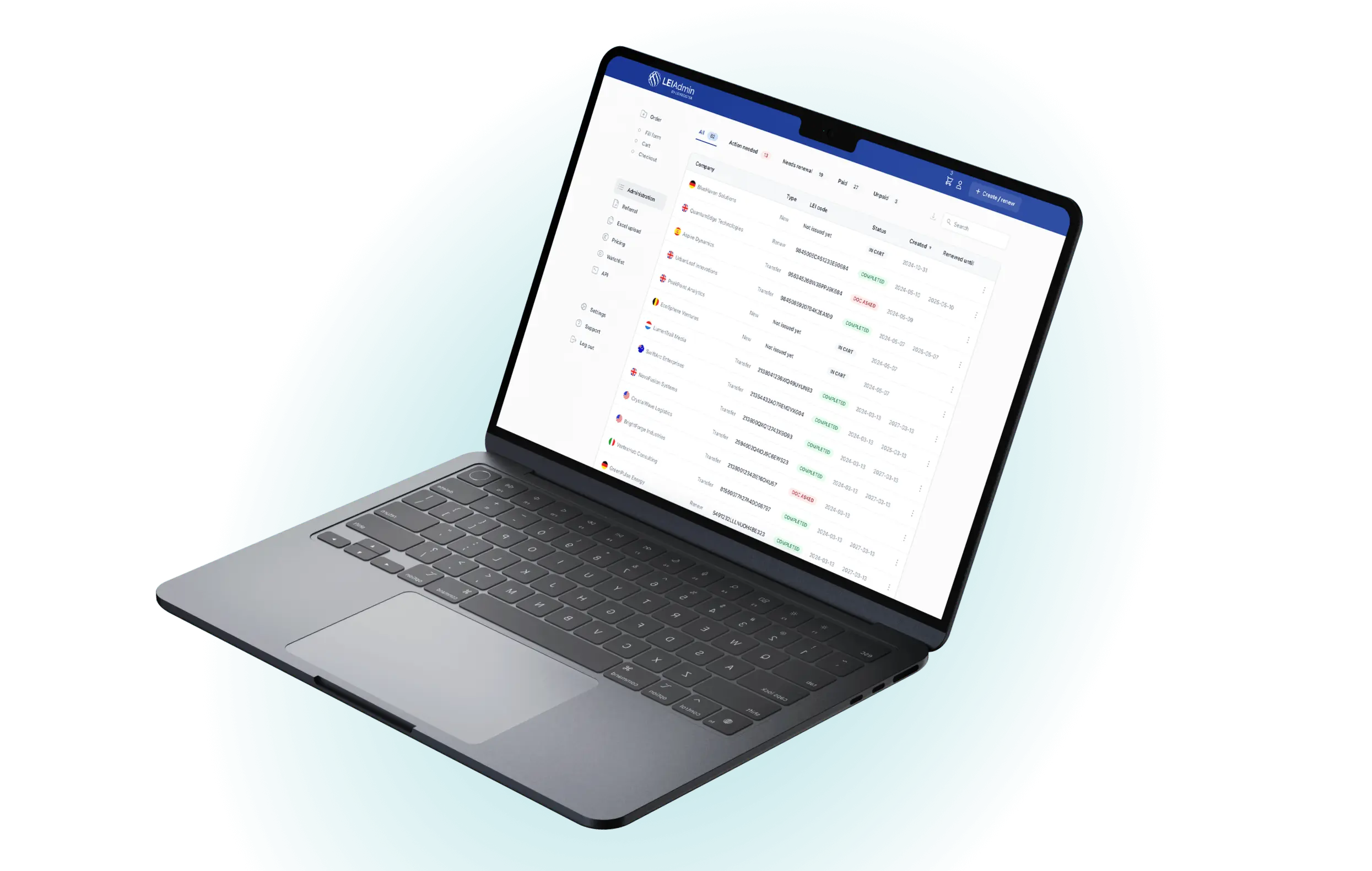 LEI Pro Solutions | Centralize Your LEI Management Tasks